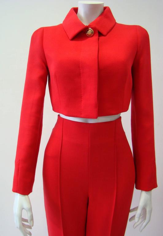 Unique Gianni Versace Couture Wool Suit For Sale at 1stDibs