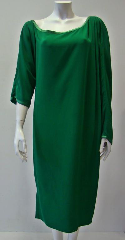 Early Gianni Versace Silk Kaftan Dress 1983 at 1stDibs