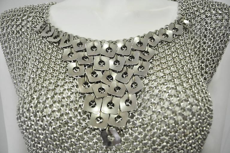 Very Important Museum Quality Paco Rabanne Chainmail Breastplate at 1stDibs