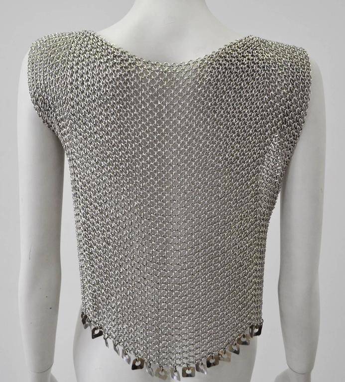 Very Important Museum Quality Paco Rabanne Chainmail Breastplate at 1stDibs
