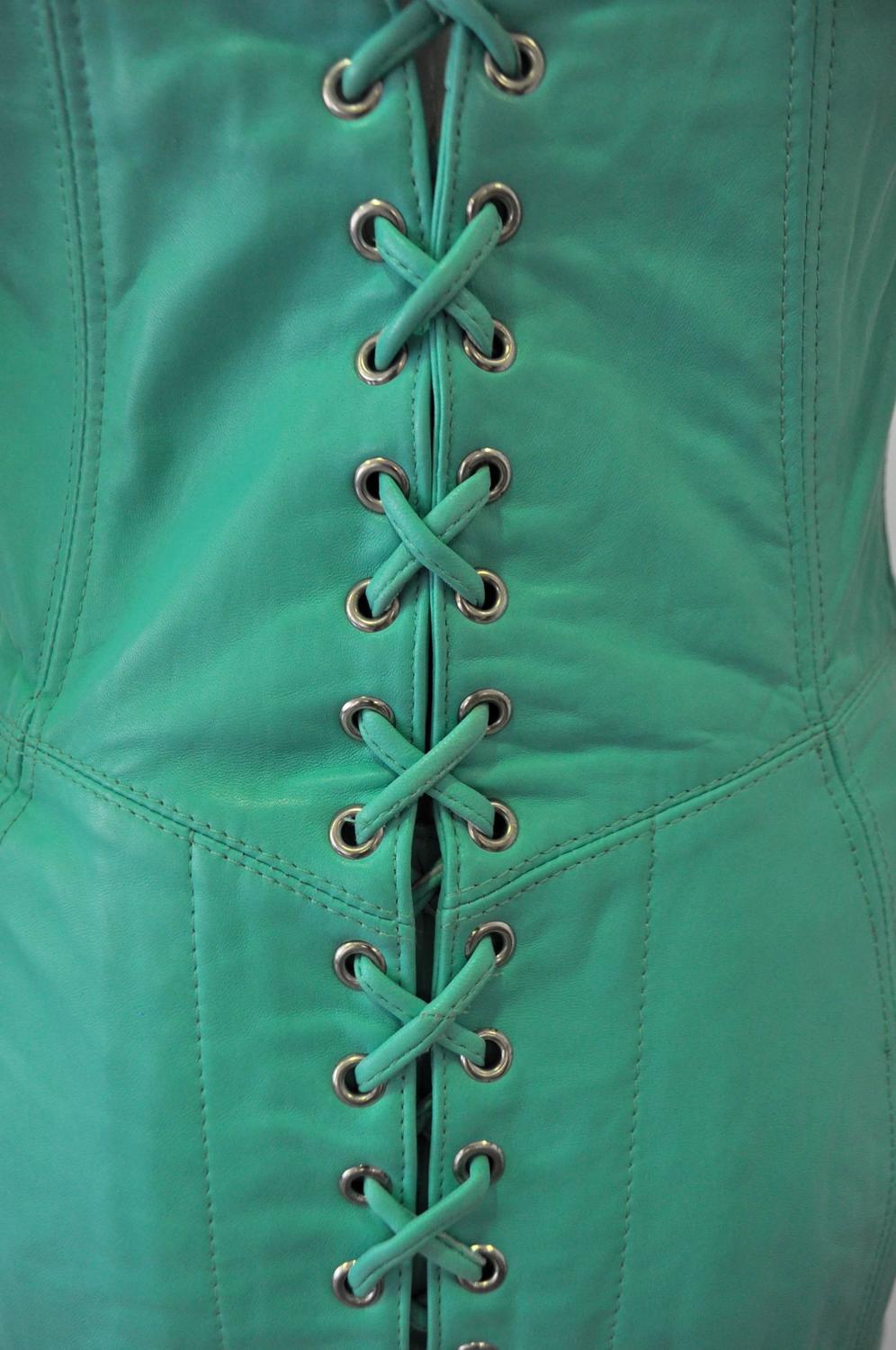 Stunning Michael Hoban for North Beach Leather Lace-Up Bodice Leather ...