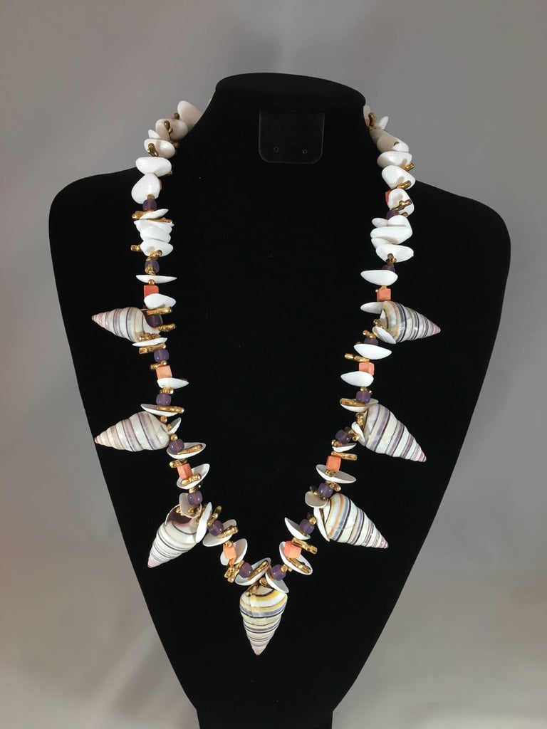 Miriam Haskell Shell Necklace at 1stDibs