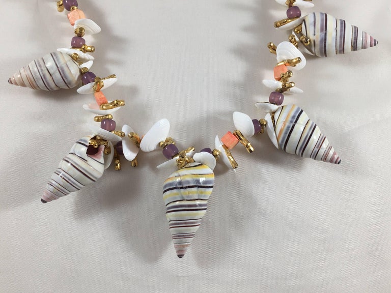 Miriam Haskell Shell Necklace at 1stDibs