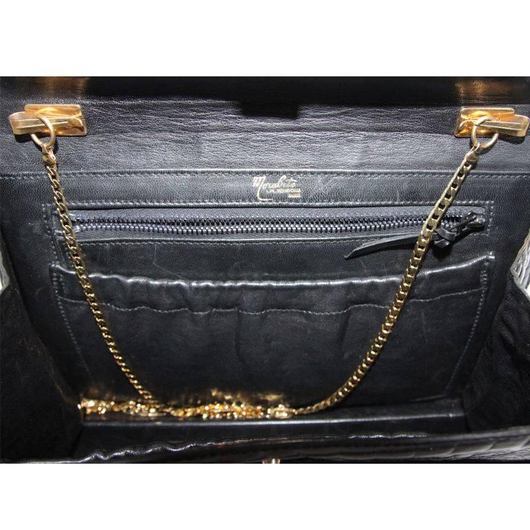 Exceptional Morabito Paris crocodile clutch/bag 60s at 1stDibs