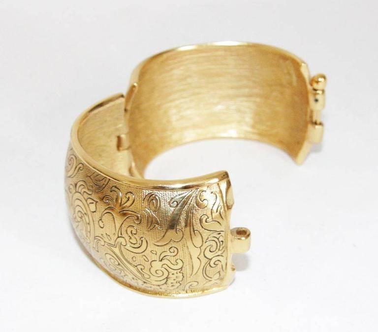 Gorgeous and collectable YSL vintage arabesque 80s bracelet For Sale at ...