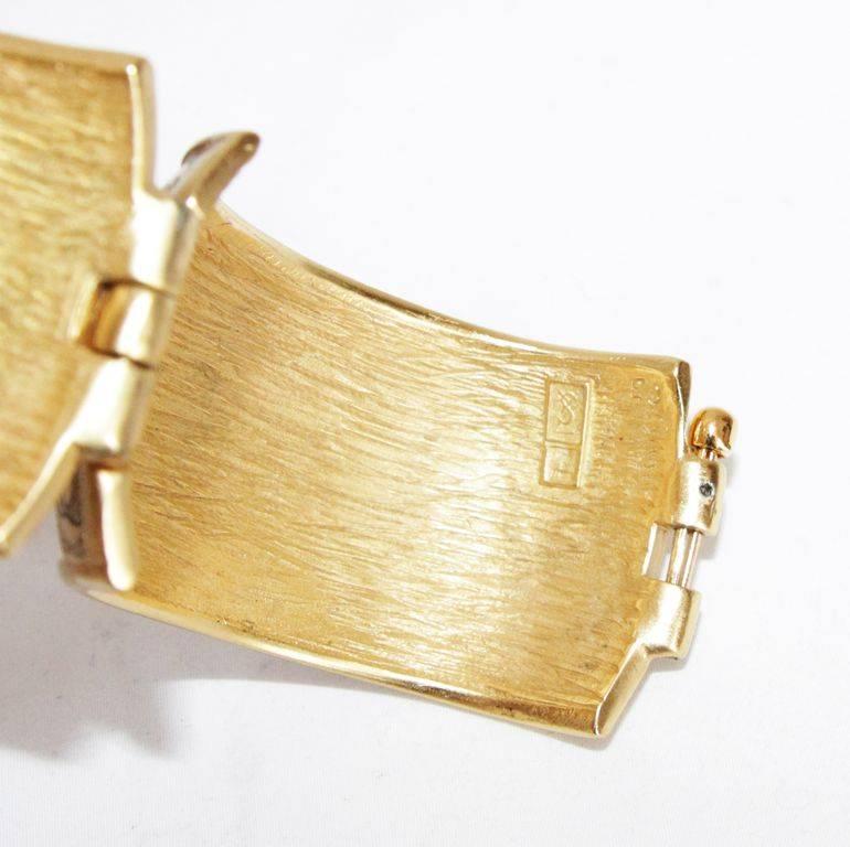 Gorgeous and collectable YSL vintage arabesque 80s bracelet For Sale at ...