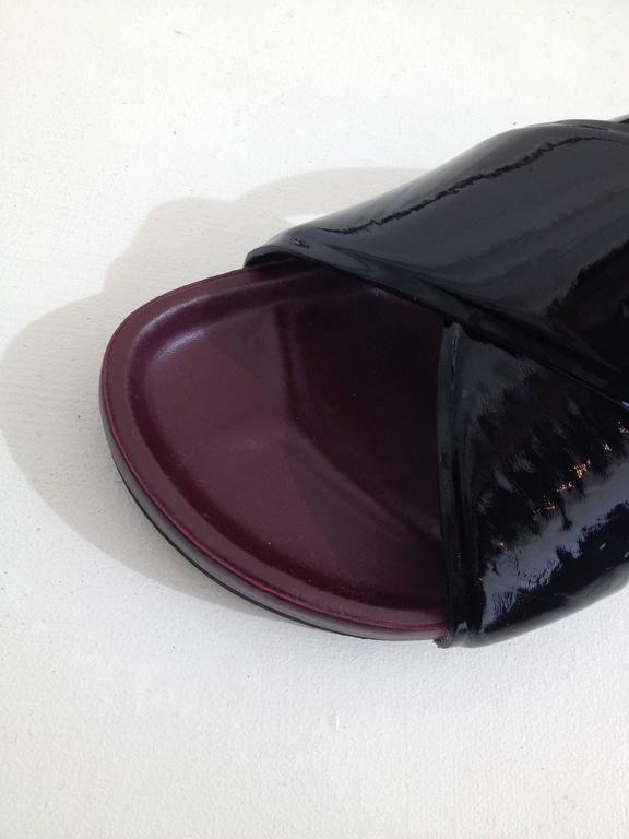 Celine Black and Burgundy Slides Size 37 (6.5) at 1stDibs | celine ...