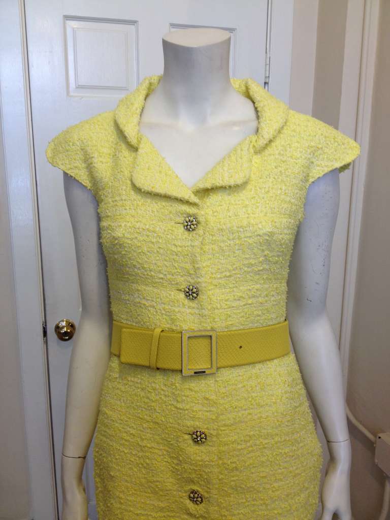 Chanel Yellow Dress at 1stDibs