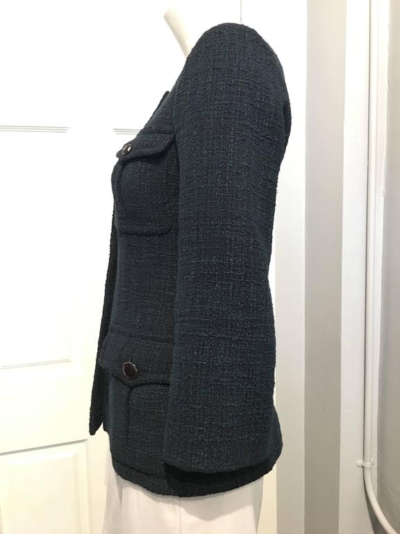 Chanel Navy Jacket For Sale at 1stDibs