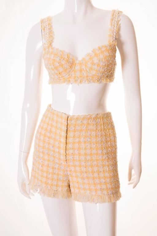 Important Chanel S/S 1994 Bra, Jacket and Short Set at 1stDibs | chanel ...