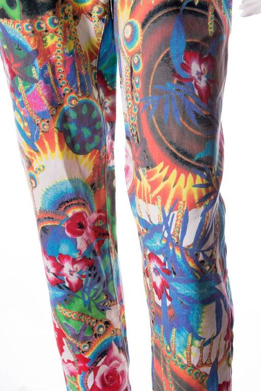 Christian Lacroix Psychedelic Print Jeans For Sale at 1stDibs ...