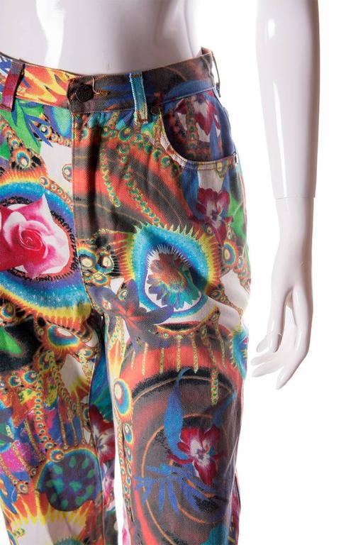 Christian Lacroix Psychedelic Print Jeans For Sale at 1stDibs ...