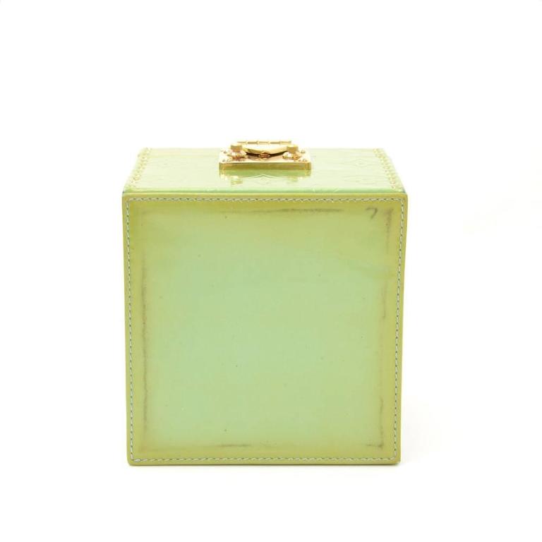 Louis Vuitton Bleeker Green Vernis Leather Cosmetic Case HandBag at ...