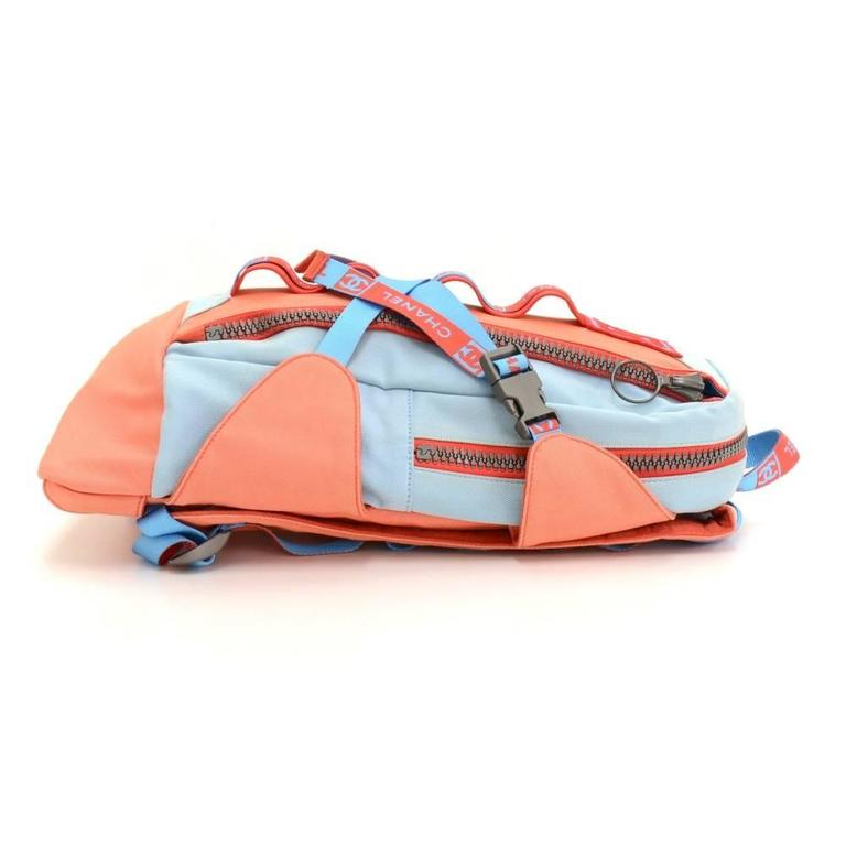 Chanel Sports Line Red x Blue Canvas Backpack Bag at 1stDibs | chanel ...