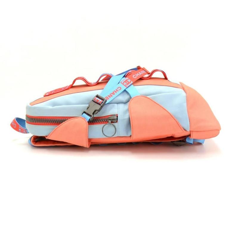 Chanel Sports Line Red x Blue Canvas Backpack Bag at 1stDibs | chanel ...