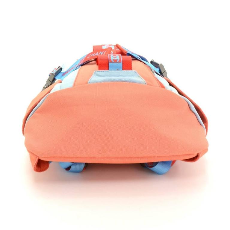 Chanel Sports Line Red x Blue Canvas Backpack Bag at 1stDibs | chanel ...