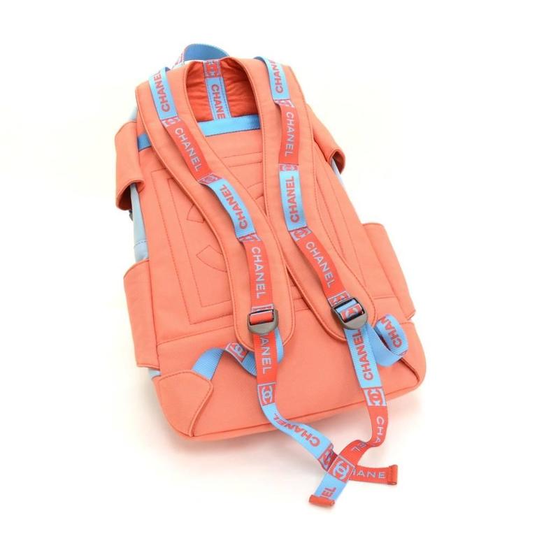 Chanel Sports Line Red x Blue Canvas Backpack Bag at 1stDibs | chanel ...