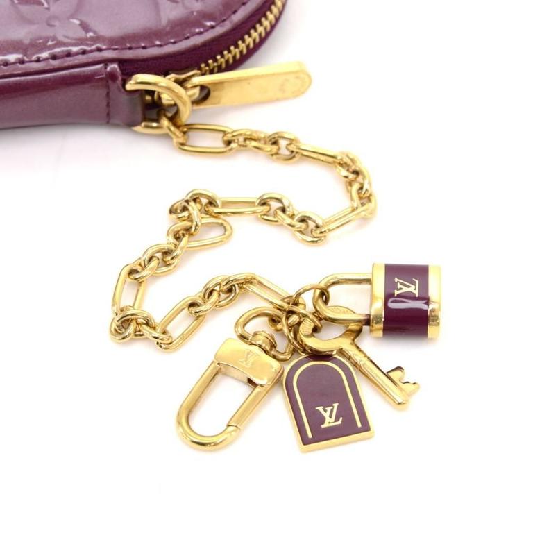Louis Vuitton Porte Monnaies Cruer Dark Purple Violet Heart Shaped Coin ...