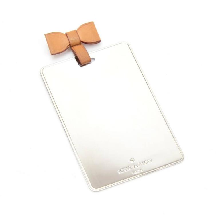 Louis Vuitton White Multicolor Monogram Leather Compact Mirror - 2003 ...