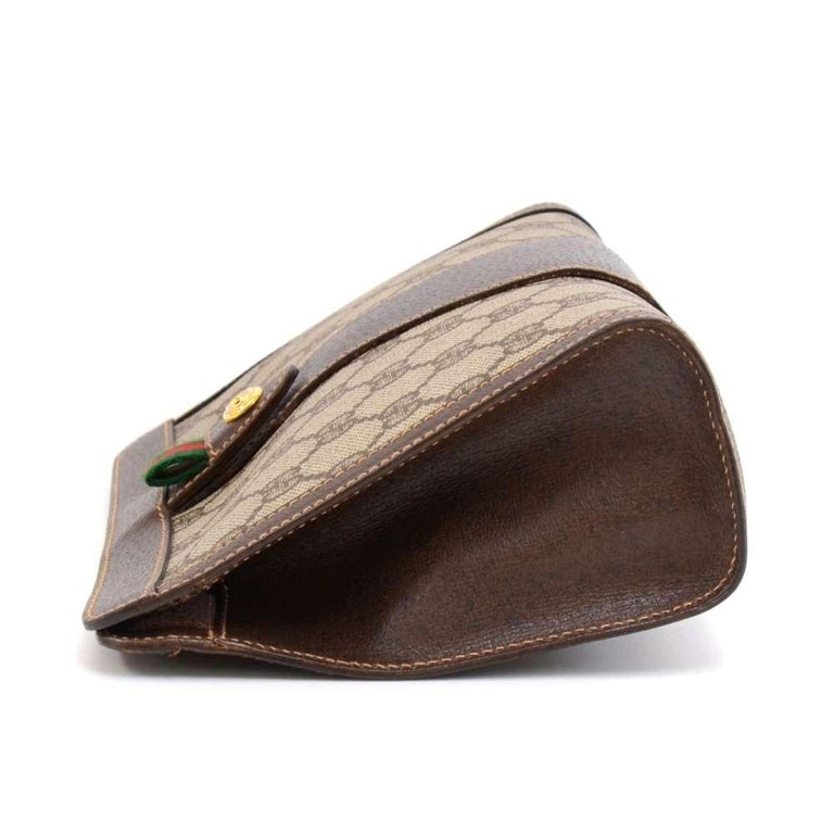 Vintage Gucci Accessory Collection GG Supreme Canvas Clutch Bag at 1stDibs
