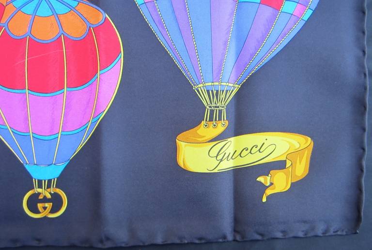 Gucci Silk Scarf "Balloon Race" New Old stock at 1stDibs | gucci ...