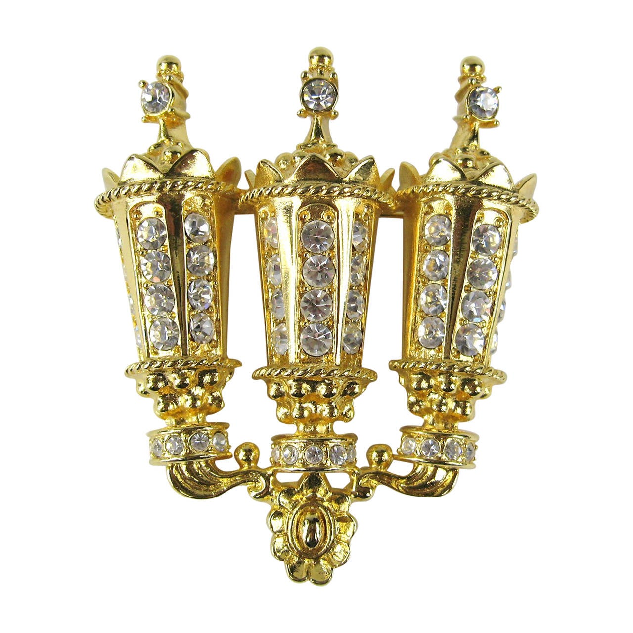 KJL "Streets of Paris" Brooch Kenneth Jay Lane Gaslight Brooch at ...