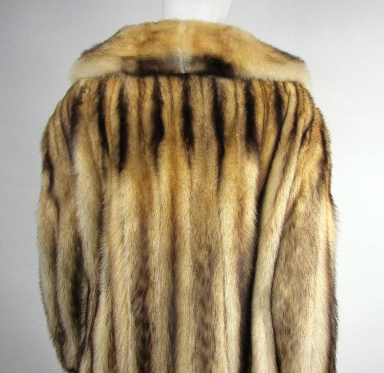 Stunning Russian Fitch Fur Coat at 1stdibs