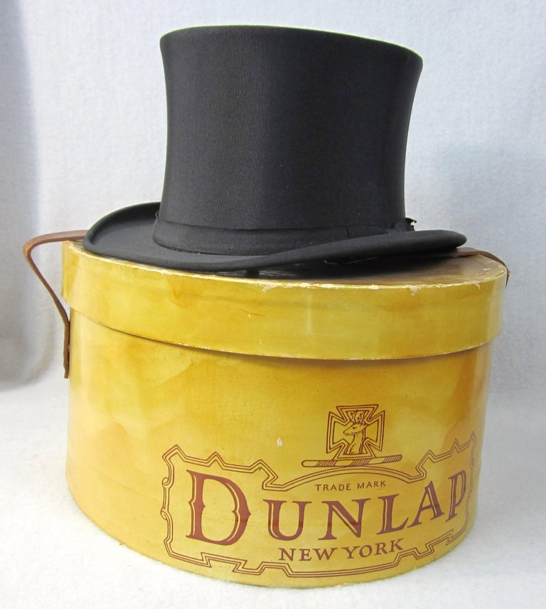 Vintage Stetson Black TOP HAT with Box at 1stDibs | stetson top hat ...