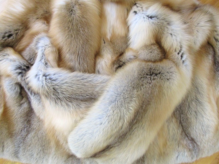 Natural Red Hooded Fox Mailon Coat / Parka / Jacket Unisex at 1stDibs