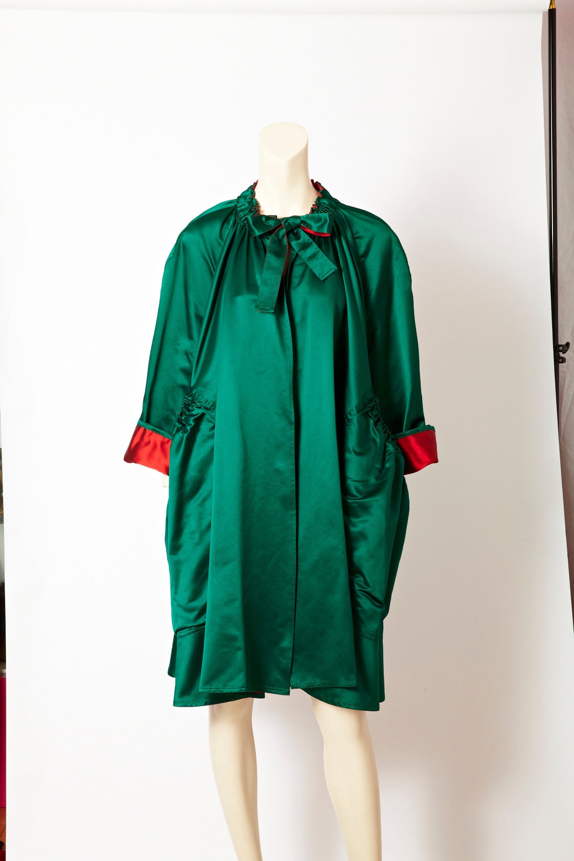 Bill Blass Satin Evening Coat at 1stDibs