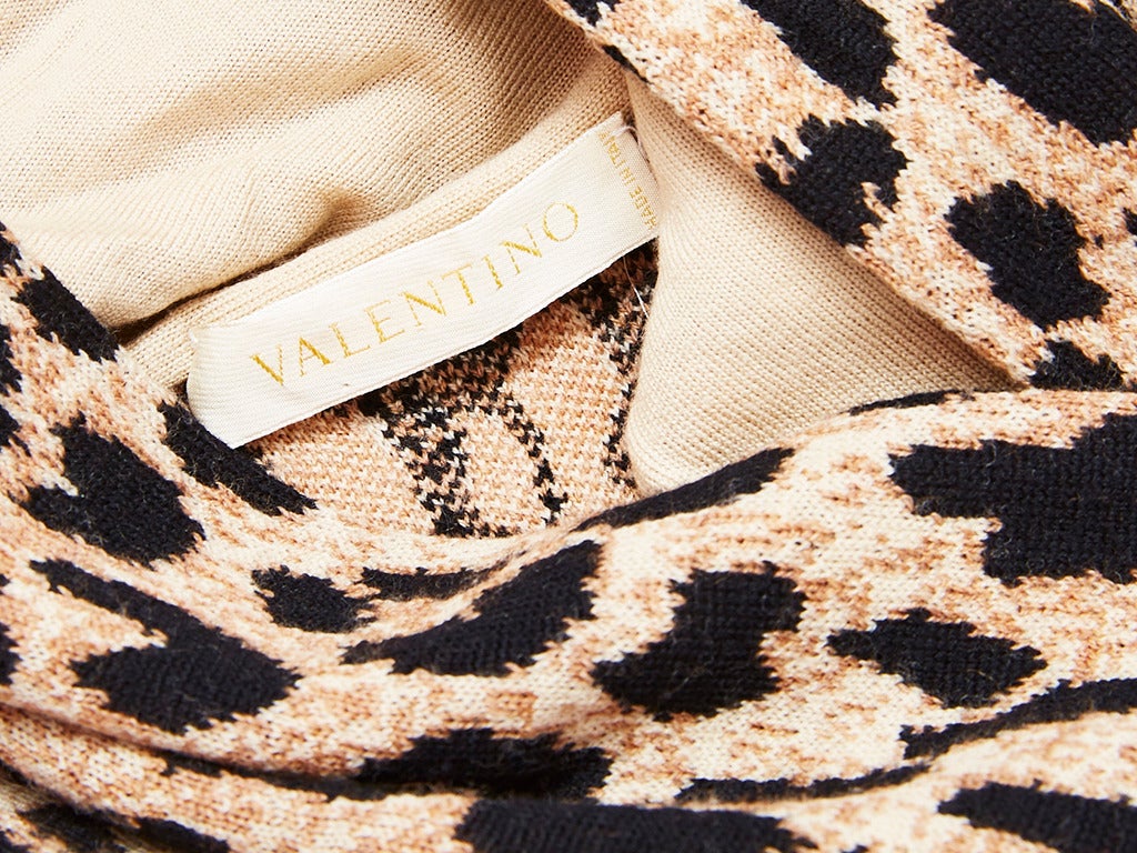 Valention Leopard Print Sweater at 1stDibs