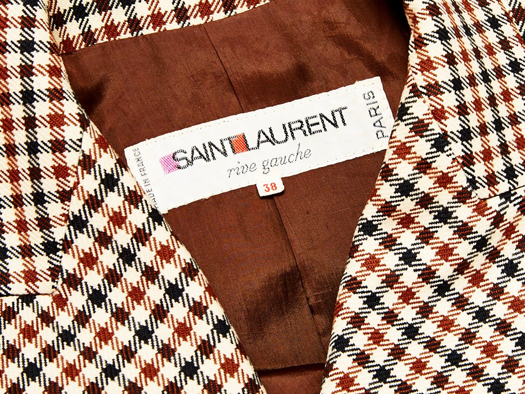 Yves Saint Laurent Double Breasted Blazer 1970's at 1stDibs | ysl ...