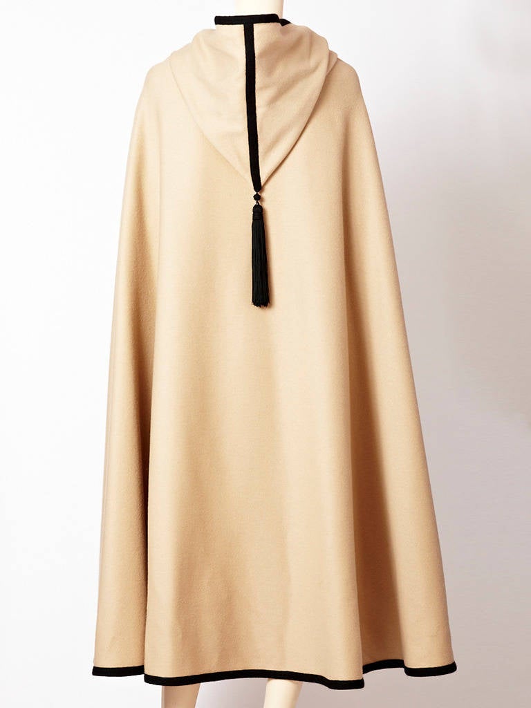 YSL Moroccan Inspired Hooded Cape at 1stDibs | moroccan cape, moroccan ...