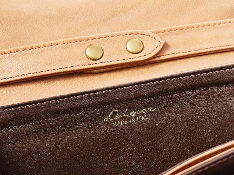 Lederer Suede Shoulder Bag With Gold Detail at 1stDibs