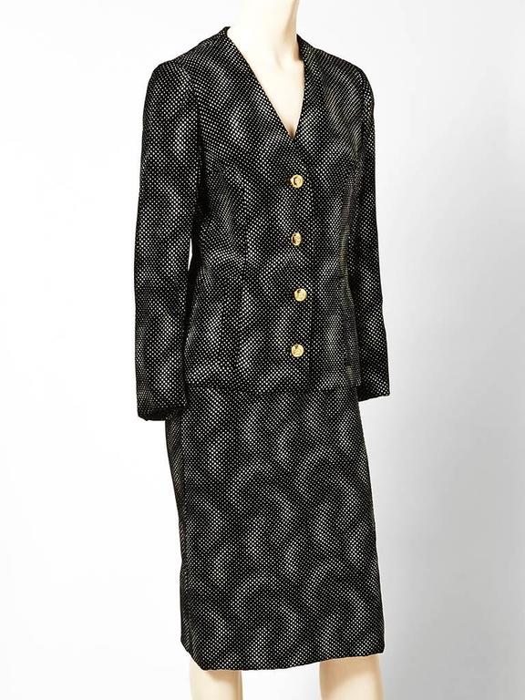 Givenchy Couture Velvet Dinner Suit For Sale at 1stDibs