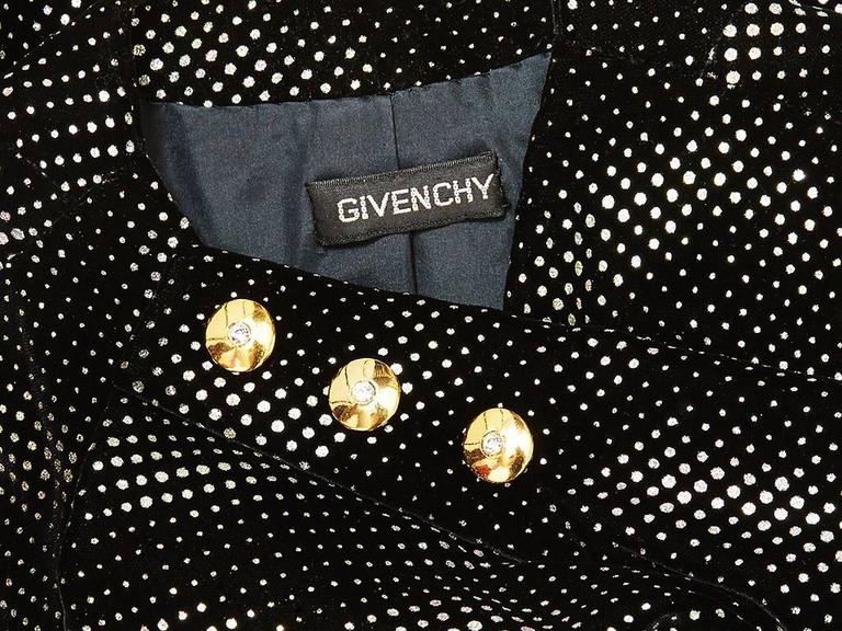 Givenchy Couture Velvet Dinner Suit For Sale at 1stDibs