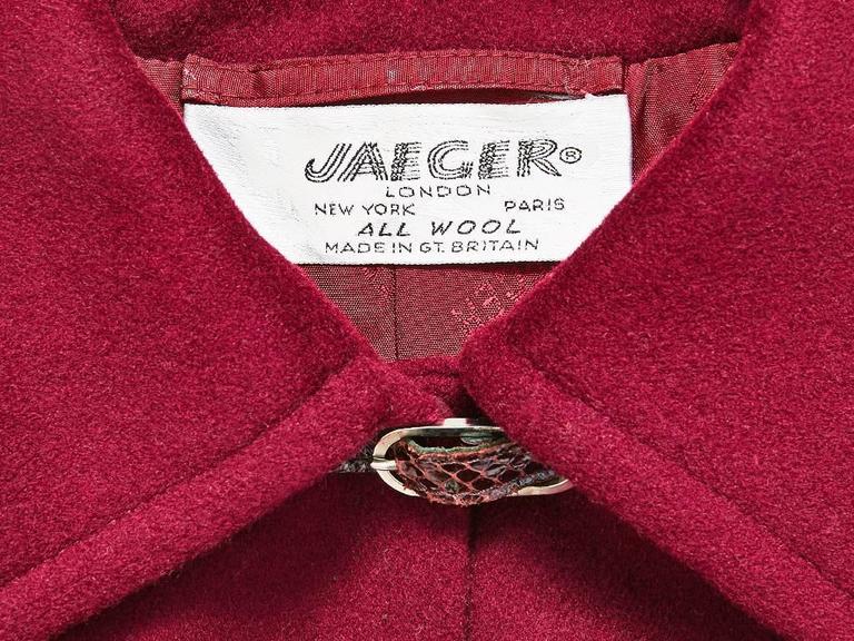Jaeger Burgundy Wool 70's Suit at 1stDibs | jaeger suit