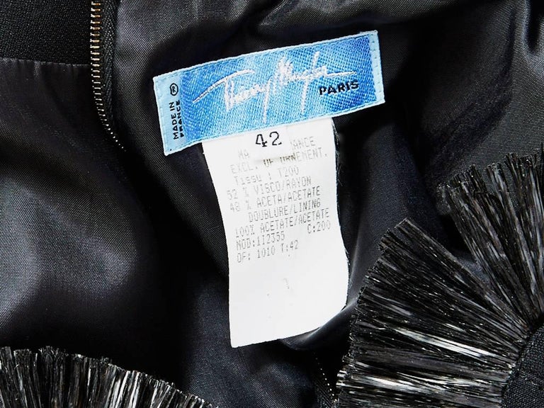 Muglar Day Dress with Rafffia Detail at 1stDibs