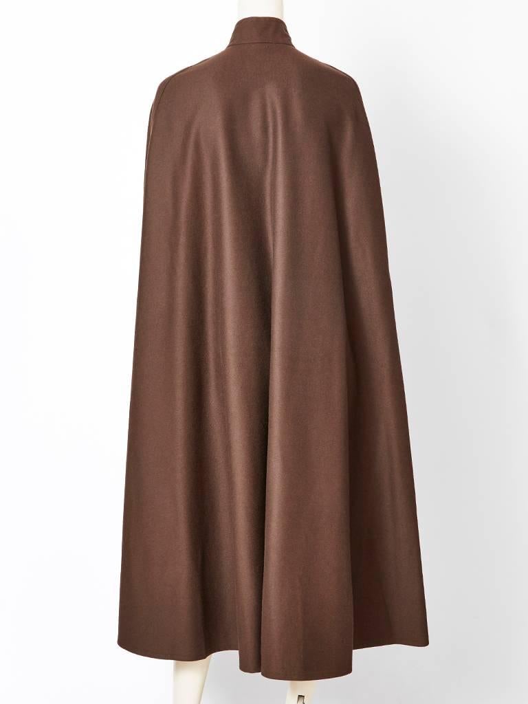 Yves saint Laurent Wool Cape with Mandarin Collar For Sale at 1stDibs ...