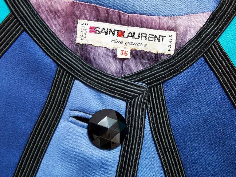 Yves Saint Laurent Color Block Dinner Jacket For Sale at 1stDibs | yves ...