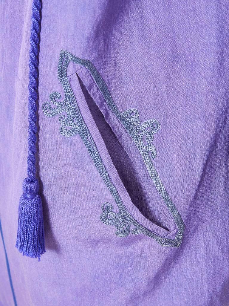 Shamask Linen and Silk Hooded Tunic and Pant Ensemble at 1stDibs