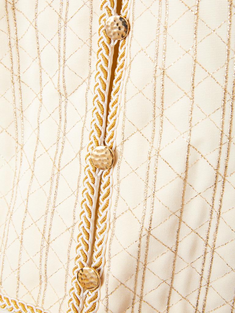 Yves Saint Laurent Ivory Quilted Jacket with Lurex at 1stDibs