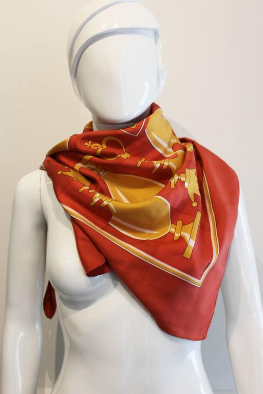 Hermes Silk Scarf Chess Design by P Peroy at 1stDibs | chess scarf