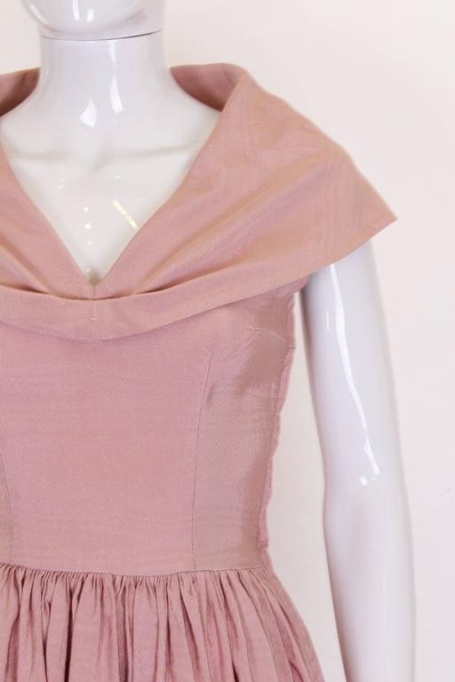1950s Dusty Pink Prom Style Vintage Dress For Sale at 1stDibs | dusty ...