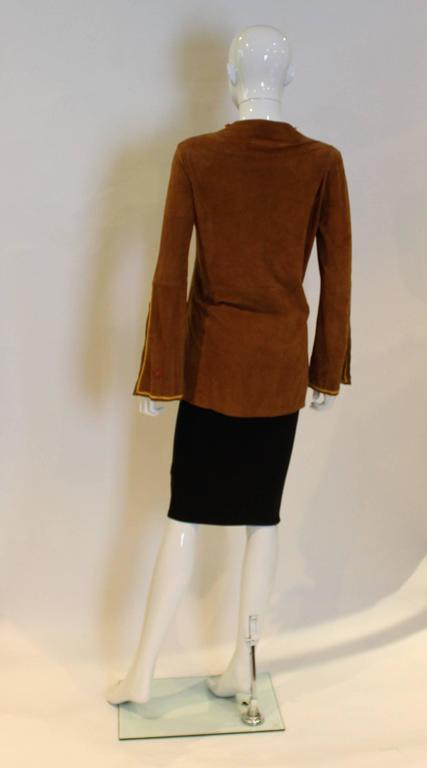 Vintage Boho Suede Top at 1stDibs