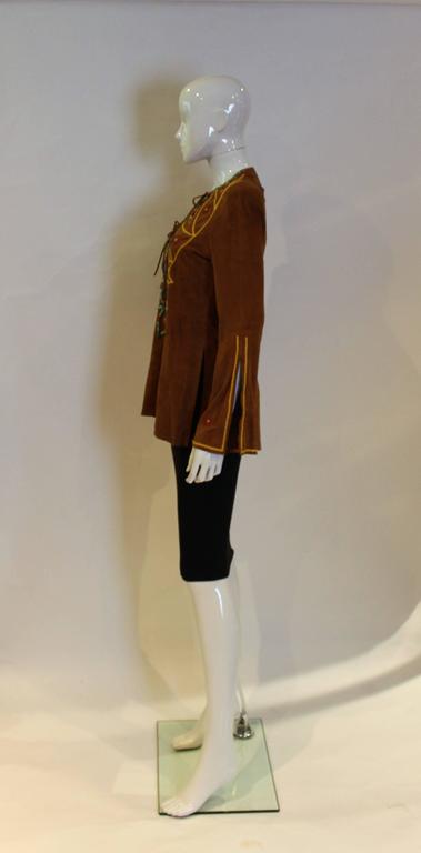 Vintage Boho Suede Top at 1stDibs