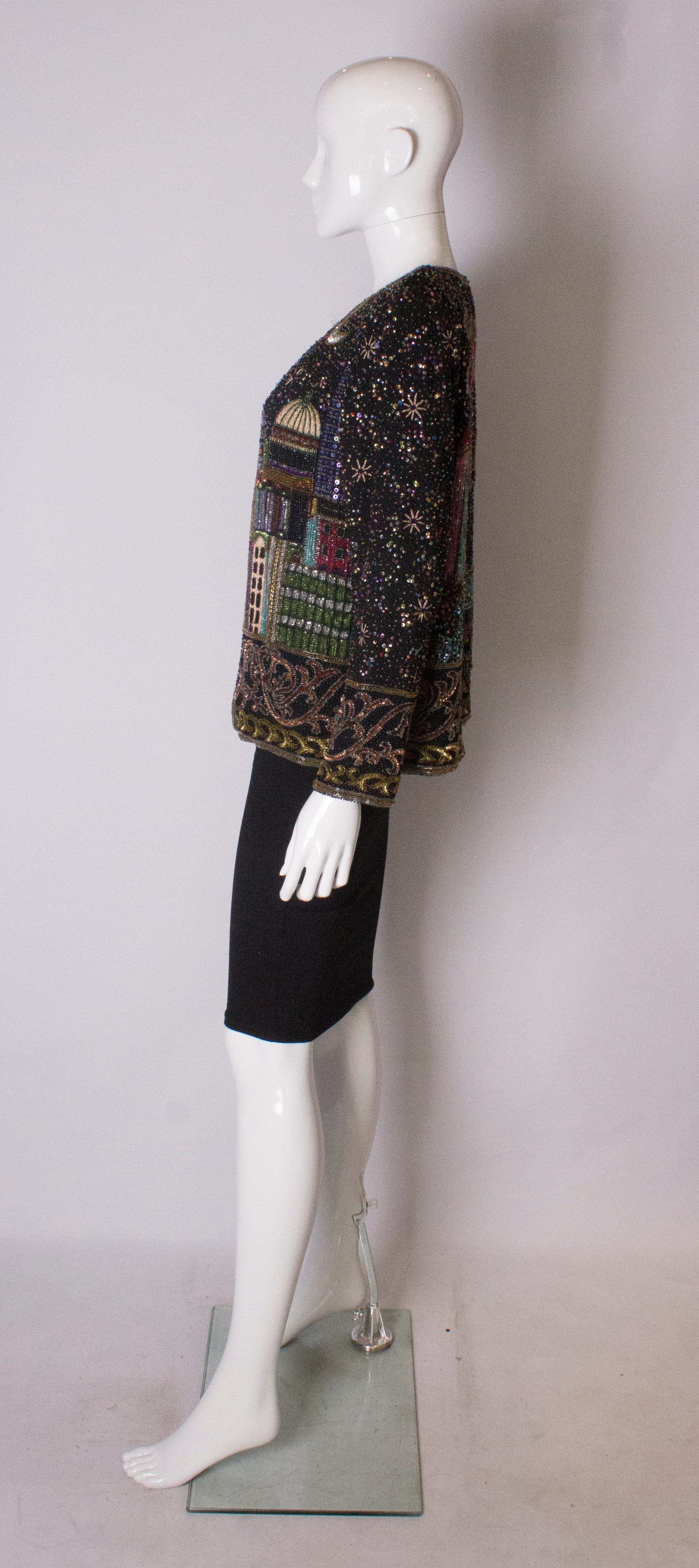 Stunning Vintage Beaded Jacket For Sale at 1stDibs | beaded jackets ...