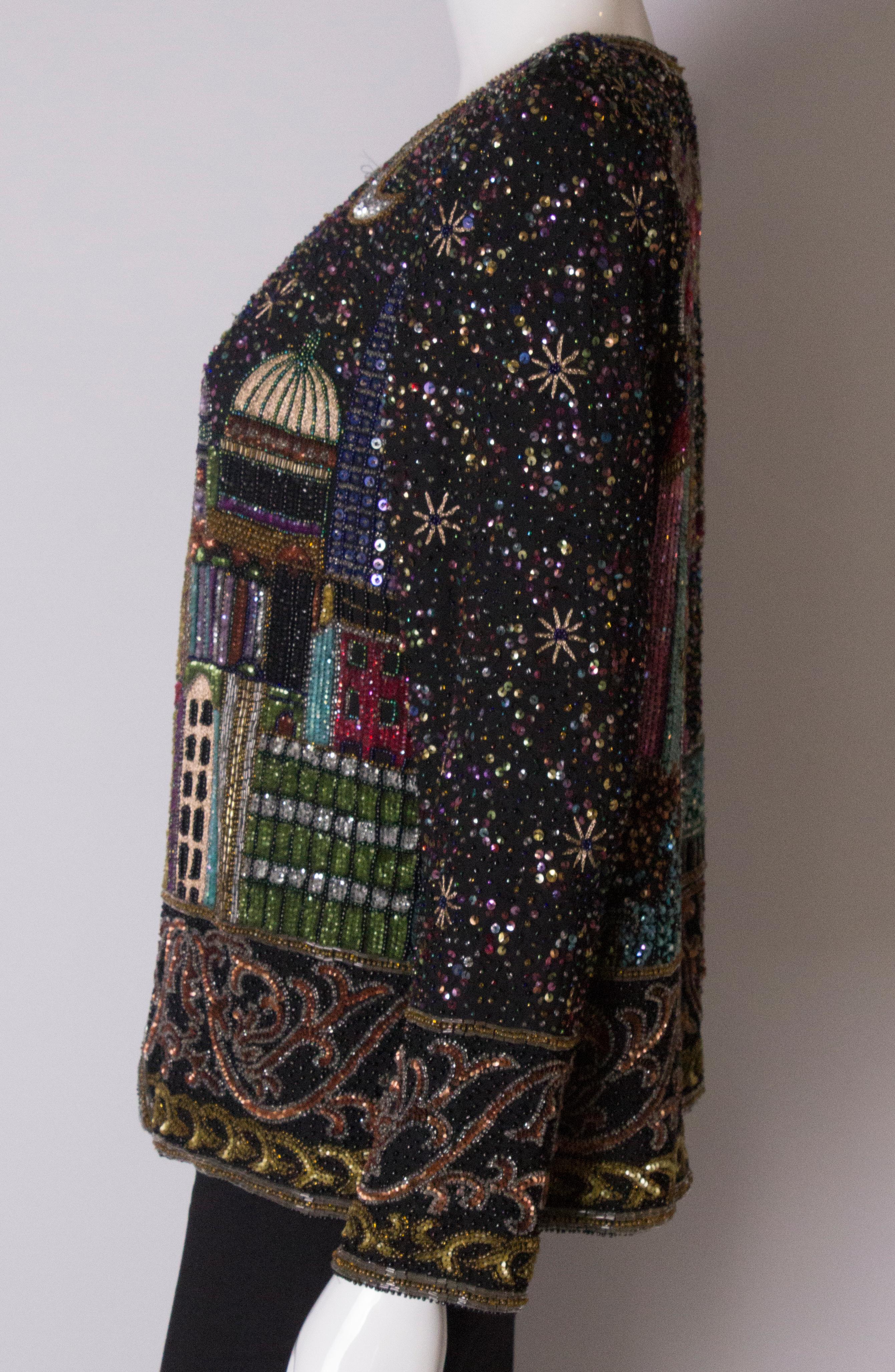 Stunning Vintage Beaded Jacket For Sale at 1stDibs | beaded jackets ...