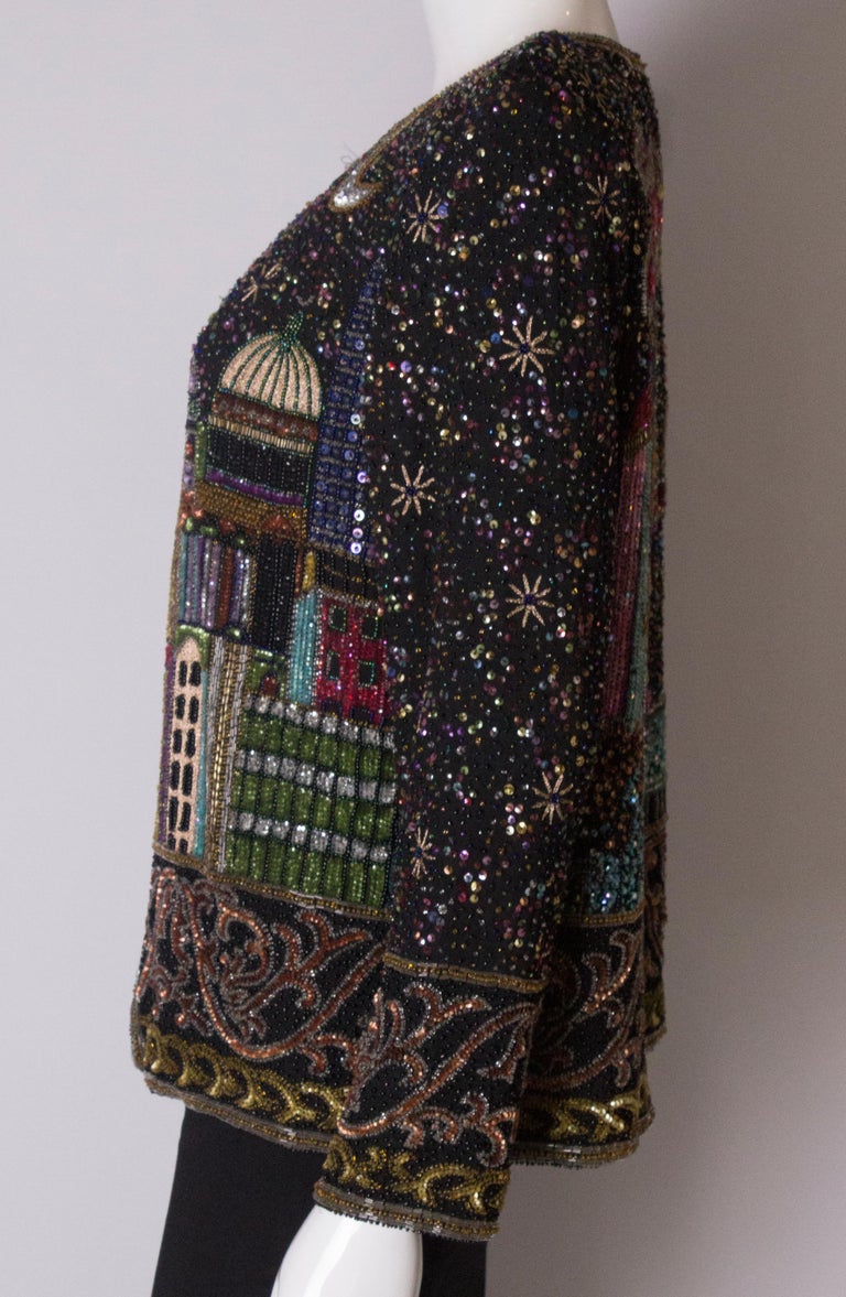 Stunning Vintage Beaded Jacket For Sale at 1stDibs