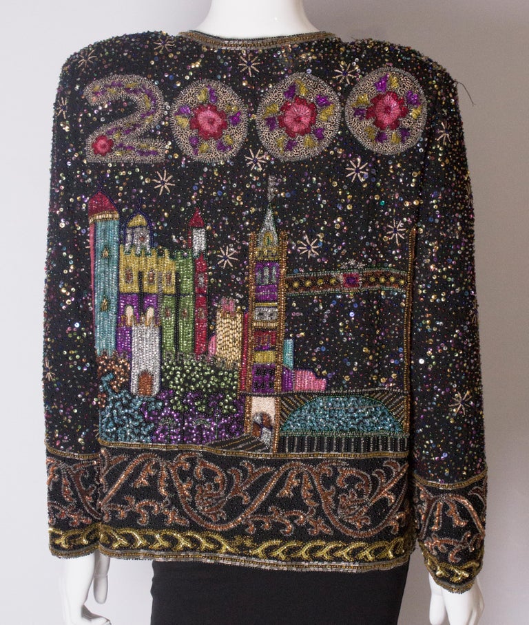 Stunning Vintage Beaded Jacket For Sale at 1stDibs